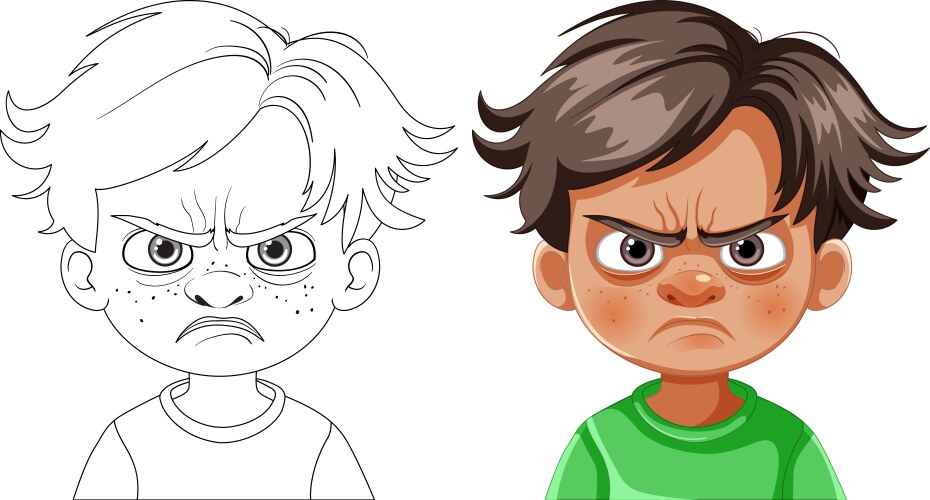 Angry Child Cartoon Vector Images (over 7,300)
