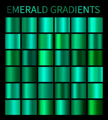 Emerald green gradient Royalty Free Vector Image