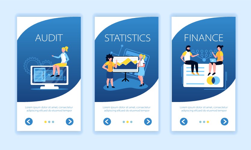 Financial service template layout flyer booklet Vector Image