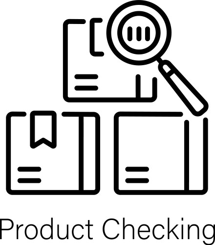 Product inspection Royalty Free Vector Image - VectorStock