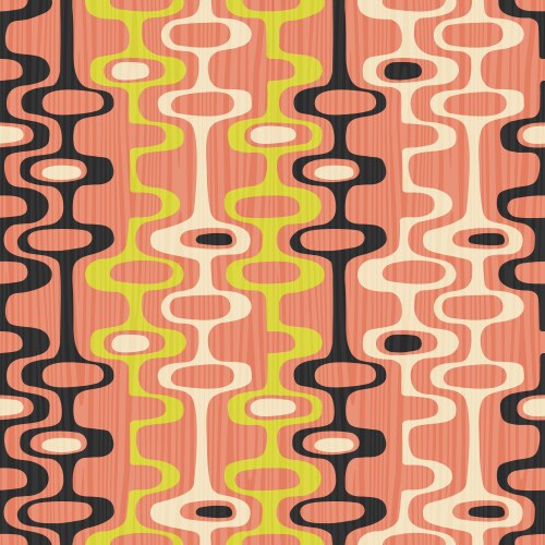 Seamless mid century modern winter pattern snow Vector Image