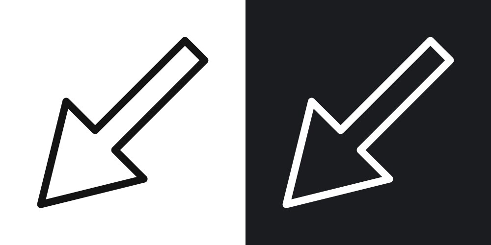 Cursor plus icon set in black and white outlines Vector Image