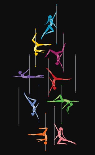 Pole dancer Royalty Free Vector Image - VectorStock