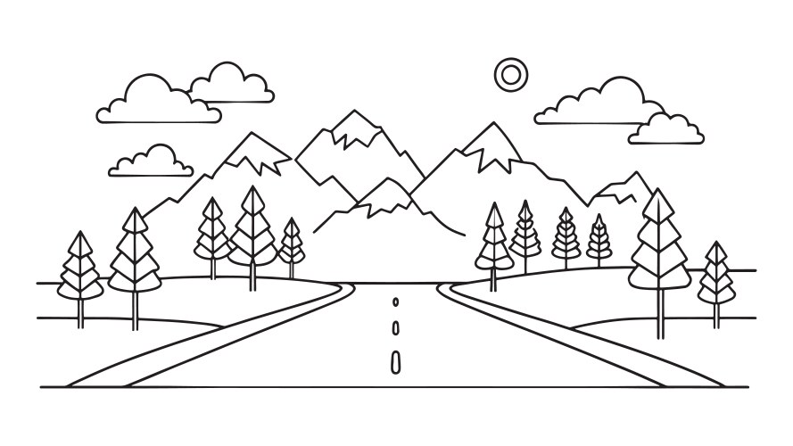 Winding Road Drawing Vector Images (over 480)