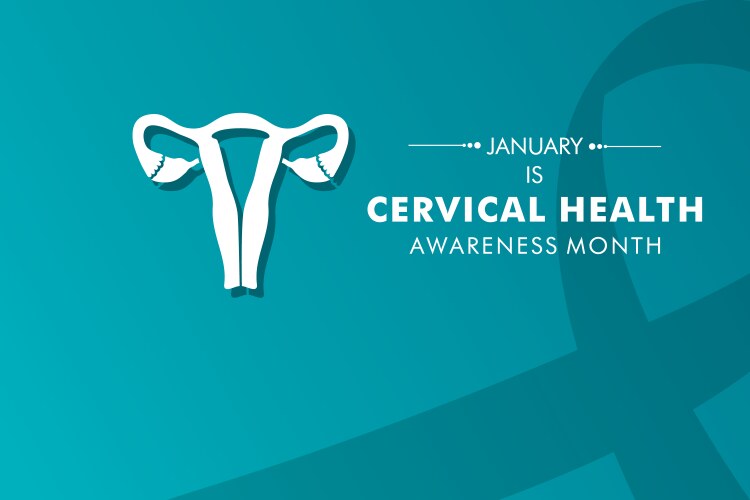 For cervical health awareness month Royalty Free Vector
