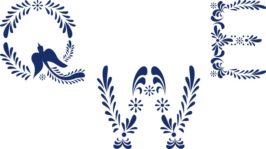 Mexican art talavera alphabet letters set – Royalty-Free Vector ...