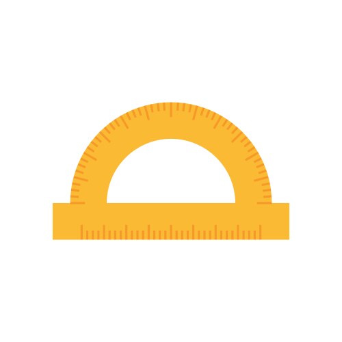 Protractor scale measuring rulers Royalty Free Vector Image