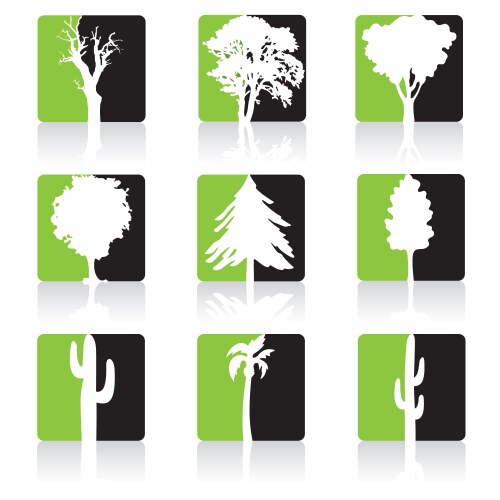 Pine Tree Icon Shadow Vector Images (over 1,500)
