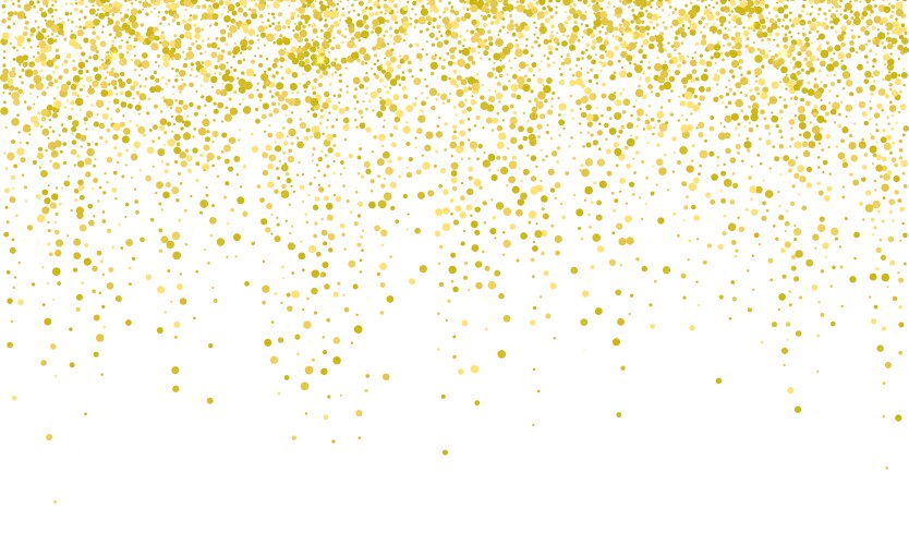 Christmas golden confetti falling shiny glitter Vector Image
