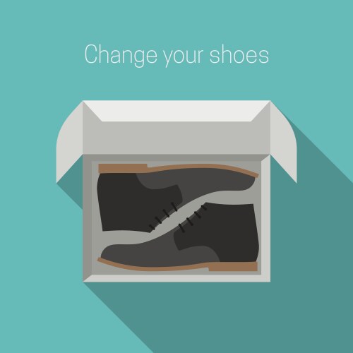 Set cartoon shoe boxes Royalty Free Vector Image