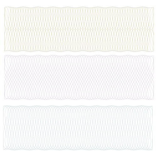 Watermark guilloche pattern Royalty Free Vector Image