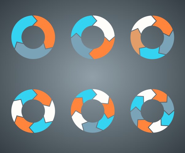 Circle of 6 Arrows Vector Images (over 6,300)