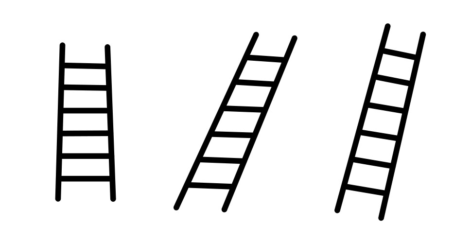 Ladder icon set home step symbol Royalty Free Vector Image