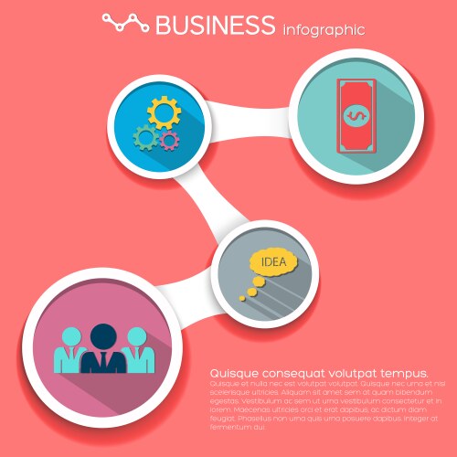 Fresh business abstract infographics Royalty Free Vector