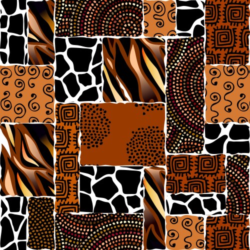 African tribal art traditional africa seamless Vector Image