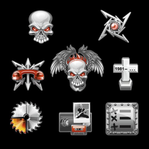 Heavy Metal Band Logos Vector Images (over 1,300)