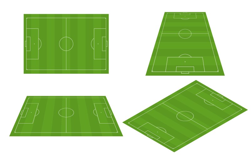 Cartoon Football Pitch Vector Images (over 1,100)