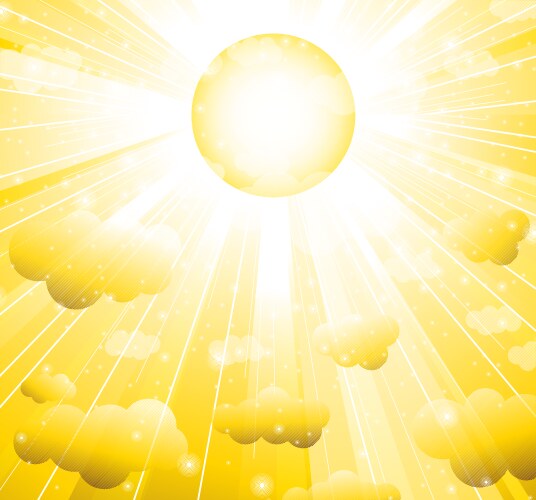 Sun rays and stars Royalty Free Vector Image - VectorStock