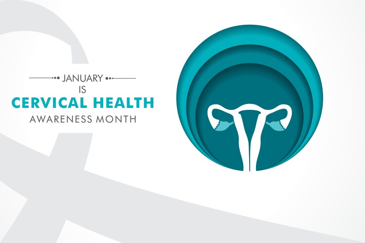 For cervical health awareness month Royalty Free Vector