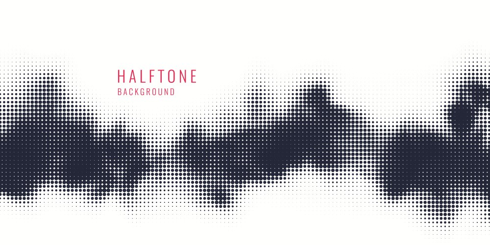 Monochrome printing raster abstract Royalty Free Vector