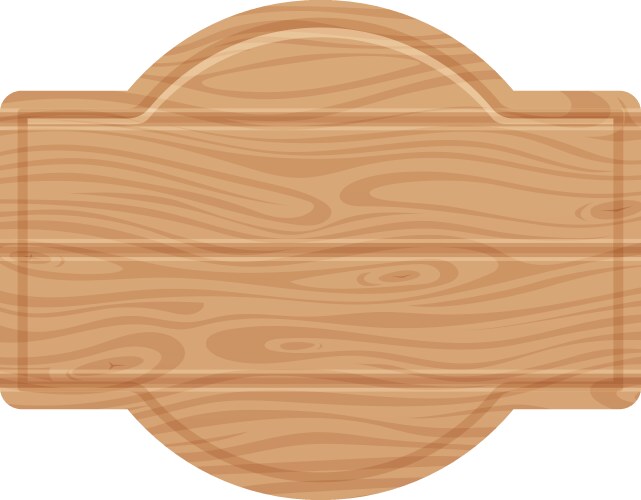 Shield board template wooden texture empty sign Vector Image
