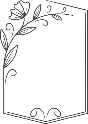 Floral Lotus Frame (62136167) – Royalty-Free Vector | VectorStock