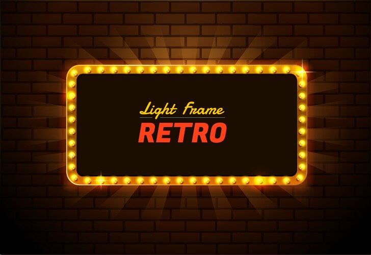 Set retro frames template Royalty Free Vector Image