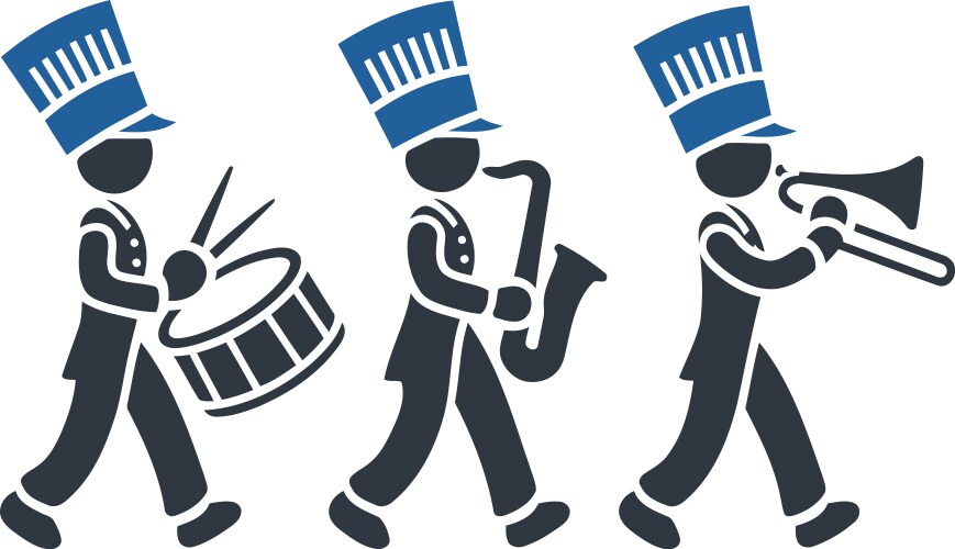 Marching Band Performance Royalty Free Vector Image