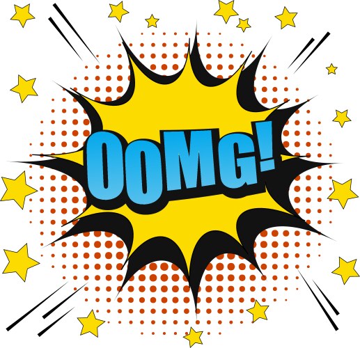 Speech bubble pop artcomic book background Vector Image