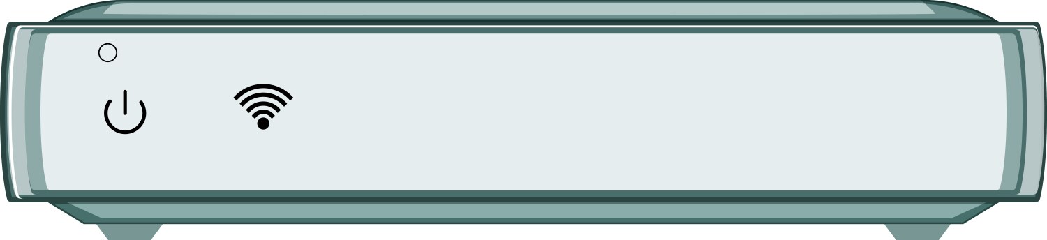 Wifi dsl modem cartoon Royalty Free Vector Image