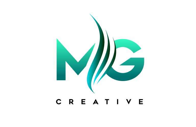 Mg logo letter design icon letters Royalty Free Vector Image