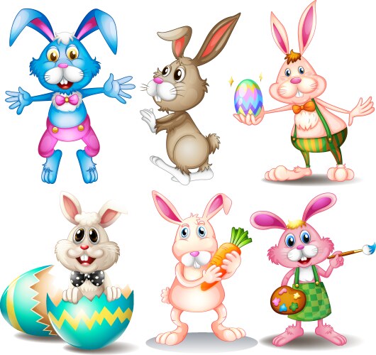 Group of Rabbits Vector Images (over 4,400)