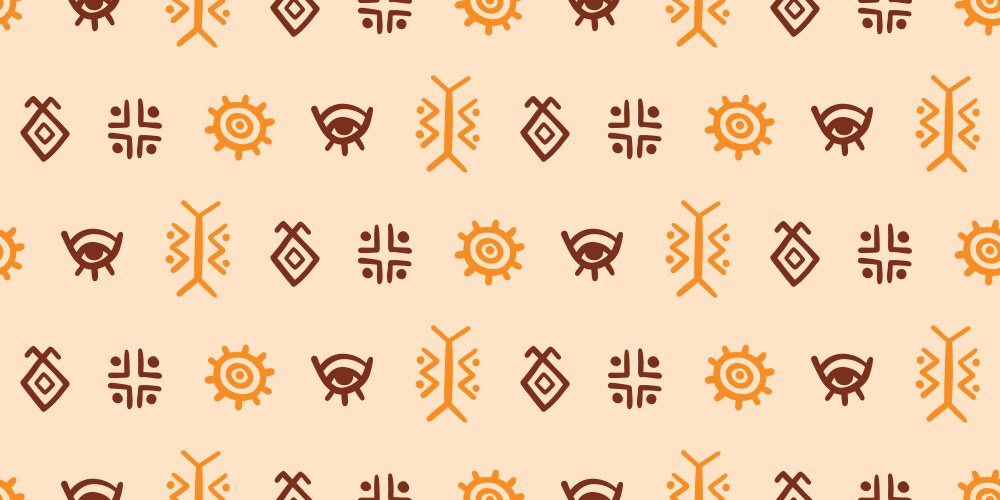 African ethnic seamless pattern tribal background Vector Image