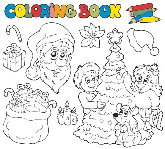 Boy with crayons Royalty Free Vector Image - VectorStock