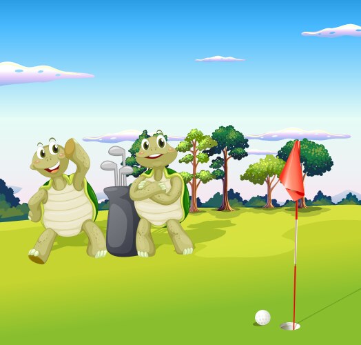 Animals Golf Vector Images (over 980)