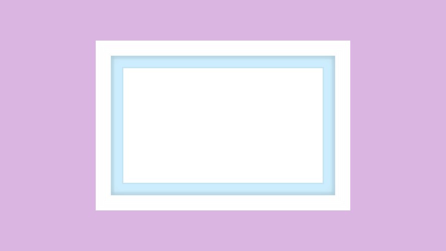 Blank picture frame white framework wooden Vector Image