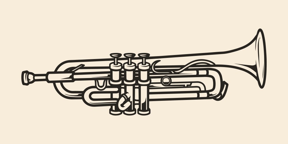 Trumpet Royalty Free Vector Image - VectorStock