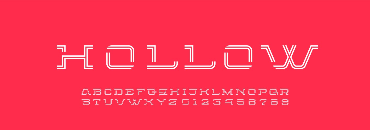 Double Line Font Vector Images (over 1,200)