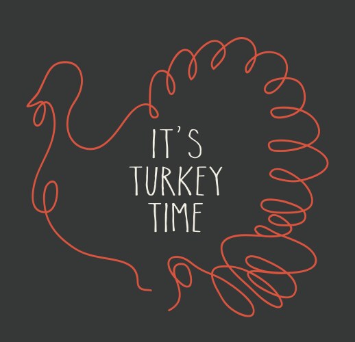 Thanksgiving day design elements in vintage style Vector Image