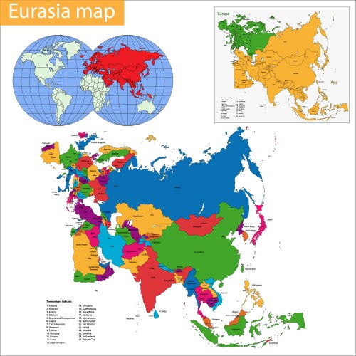 Eurasia Map Vector Images (over 3,000)