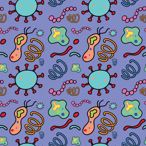 Science objects and icons seamless pattern Vector Image