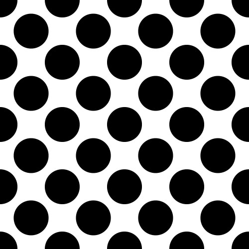 Polka dot seamless pattern in hand draw style Vector Image