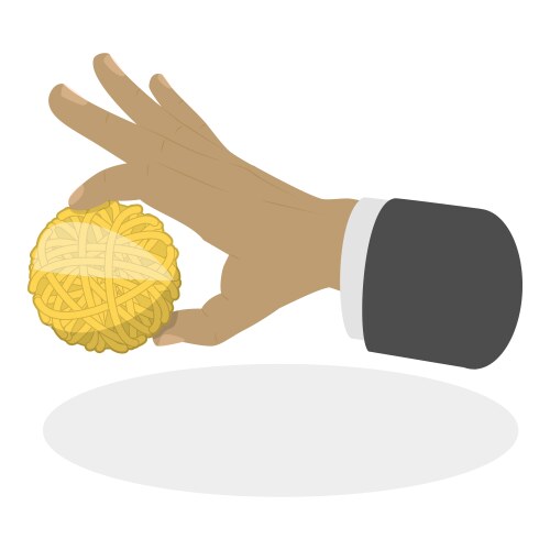 3d isometric flat set of hand gestures Royalty Free Vector