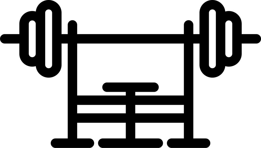 Chest building exercises and muscle Royalty Free Vector