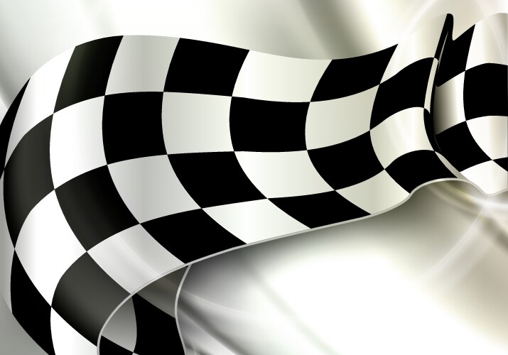 Checkered corner red Royalty Free Vector Image