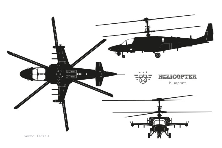 Kaman K-Max Heavy Lift Helicopter Royalty Free Vector Image