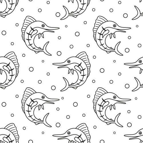 Swordfish Seamless Vector Images (74)