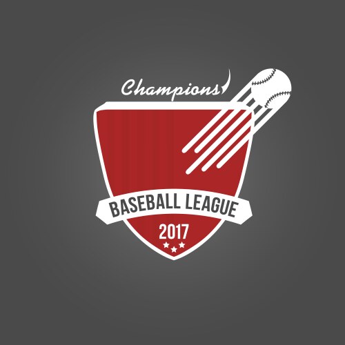 Baseball logo and insignia Royalty Free Vector Image