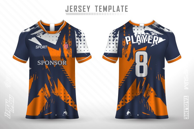 Front back t shirt design Royalty Free Vector Image