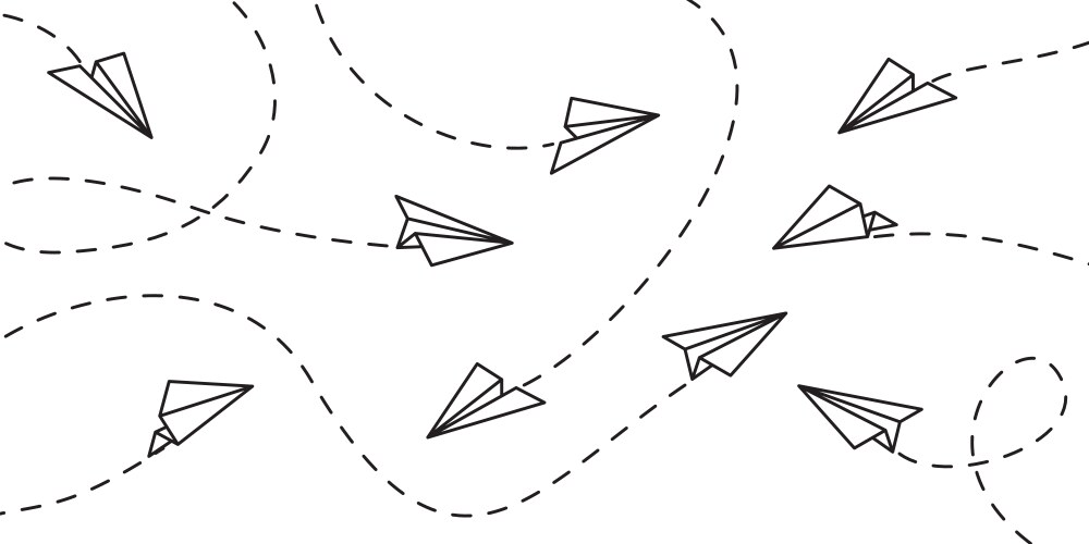 Bee on dotted route flying in heart line Vector Image